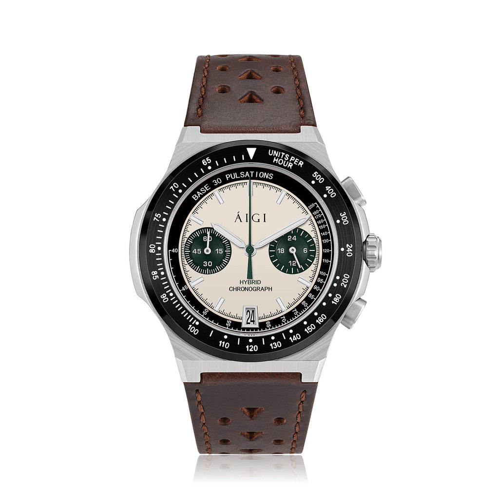 AIGI Arctic Chronograph II – Cream Mecha Quartz Watches