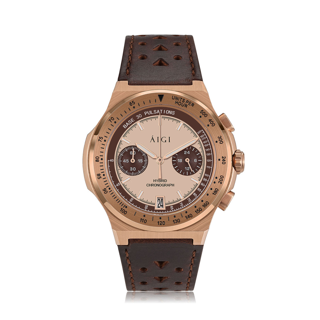 Arctic Chrono: Chronograph Watch for Men | Meca-Quartz Hybrid Movement