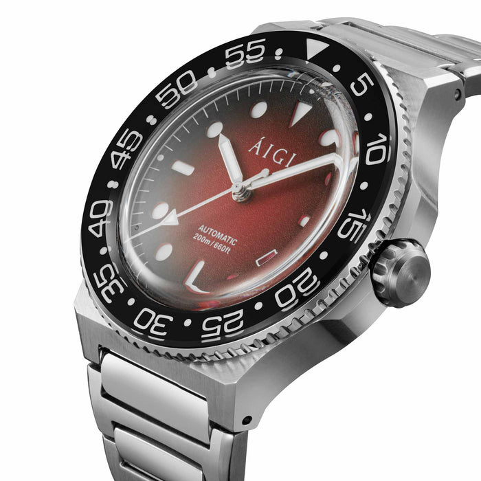 ARCTIC DIVER - RED | AUTOMATIC DIVE WATCH FOR MEN | NORWEGIAN WATCH